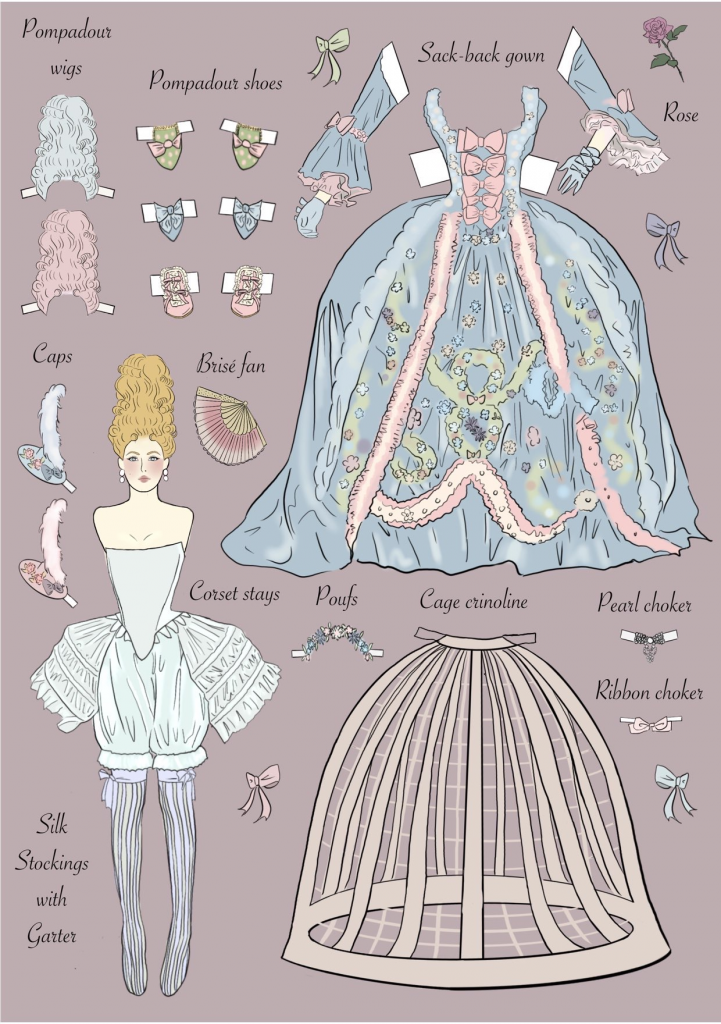 Paper doll sketches – Minor Studio Project – Marie Antoinette Style ...